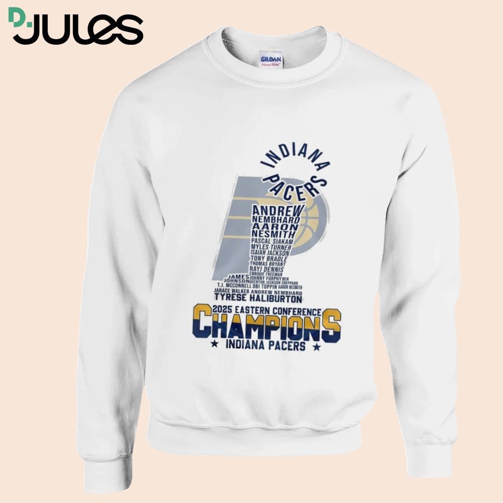Indiana Pacers NBA 2025 Eastern Conference Champions Name Players In ...